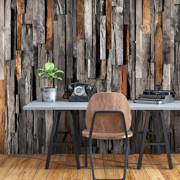 Tiptophomedecor Peel and Stick Wallpaper Wall Mural - Vertical Mixed ...