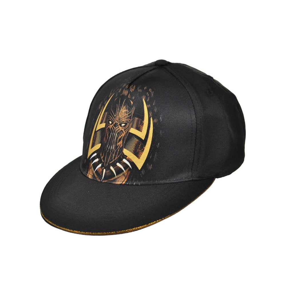 Marvel Black Panther Snapback Cap (Youth One Size) - Walmart.com ...