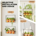 Bamworld15", 17", 17" 2-Tier Gray Bamboo Hanging Plant Rack - Walmart.com