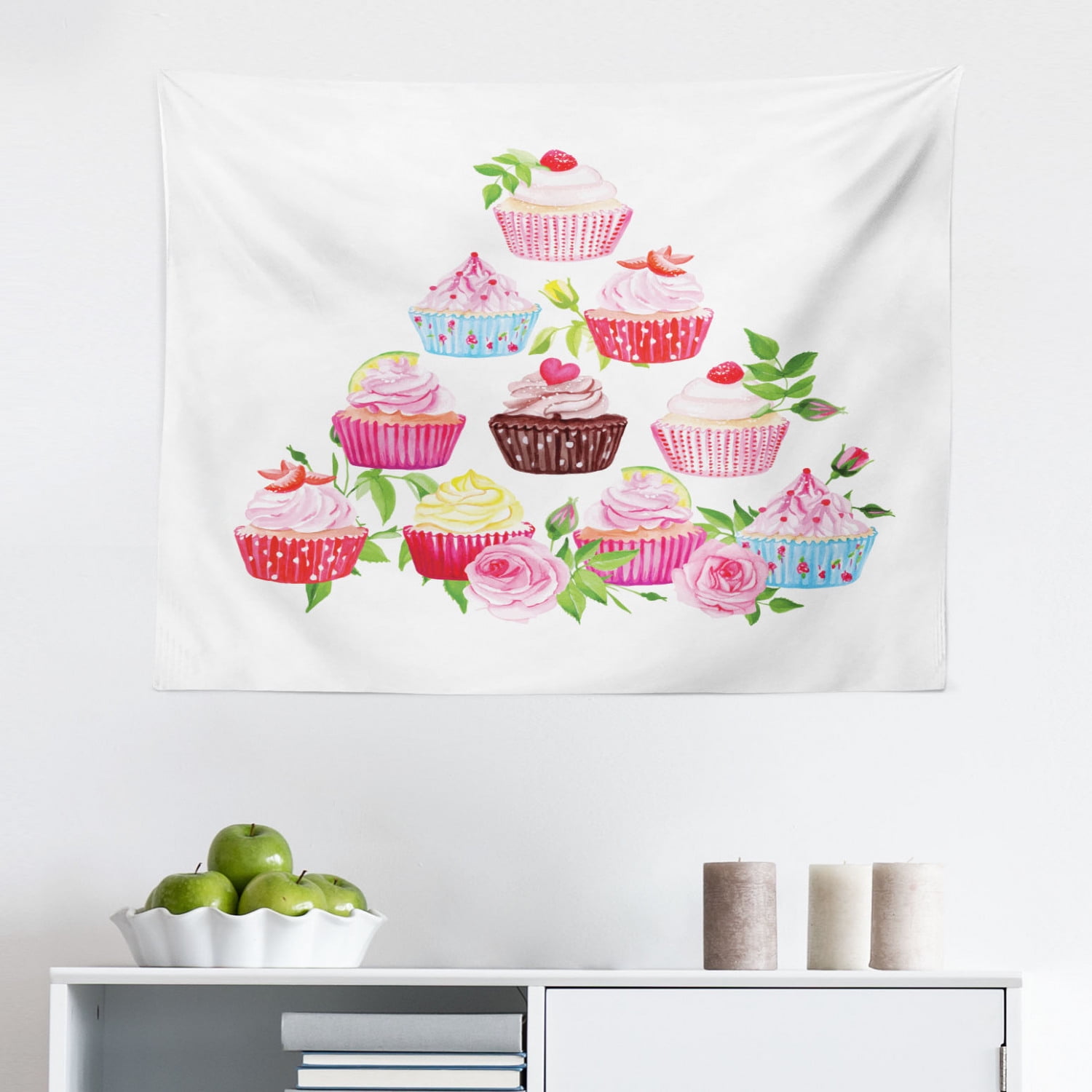 Urban Graffiti Tapestry, Blockbuster Style Graffiti Sprayed Overlapping ...