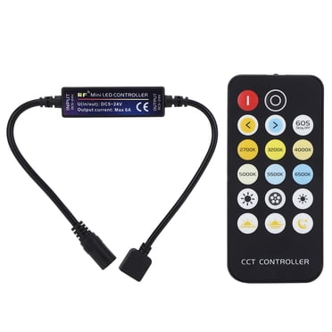 Meruido Mini DC5-24V 14/21 Keys 2811 Remote Control RF Controller for ...
