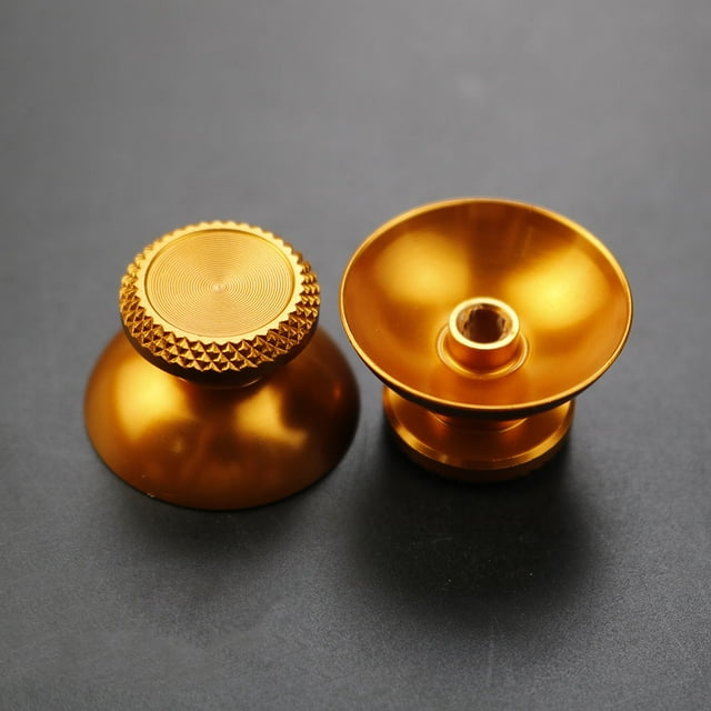 YUXI 2PCS Metal Analog Joystick Thumb Stick Grip Cap Replacement Parts ...