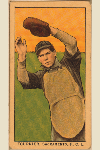 Print: Fournier, Sacramento Team, Baseball Card Portrait, 1910 ...