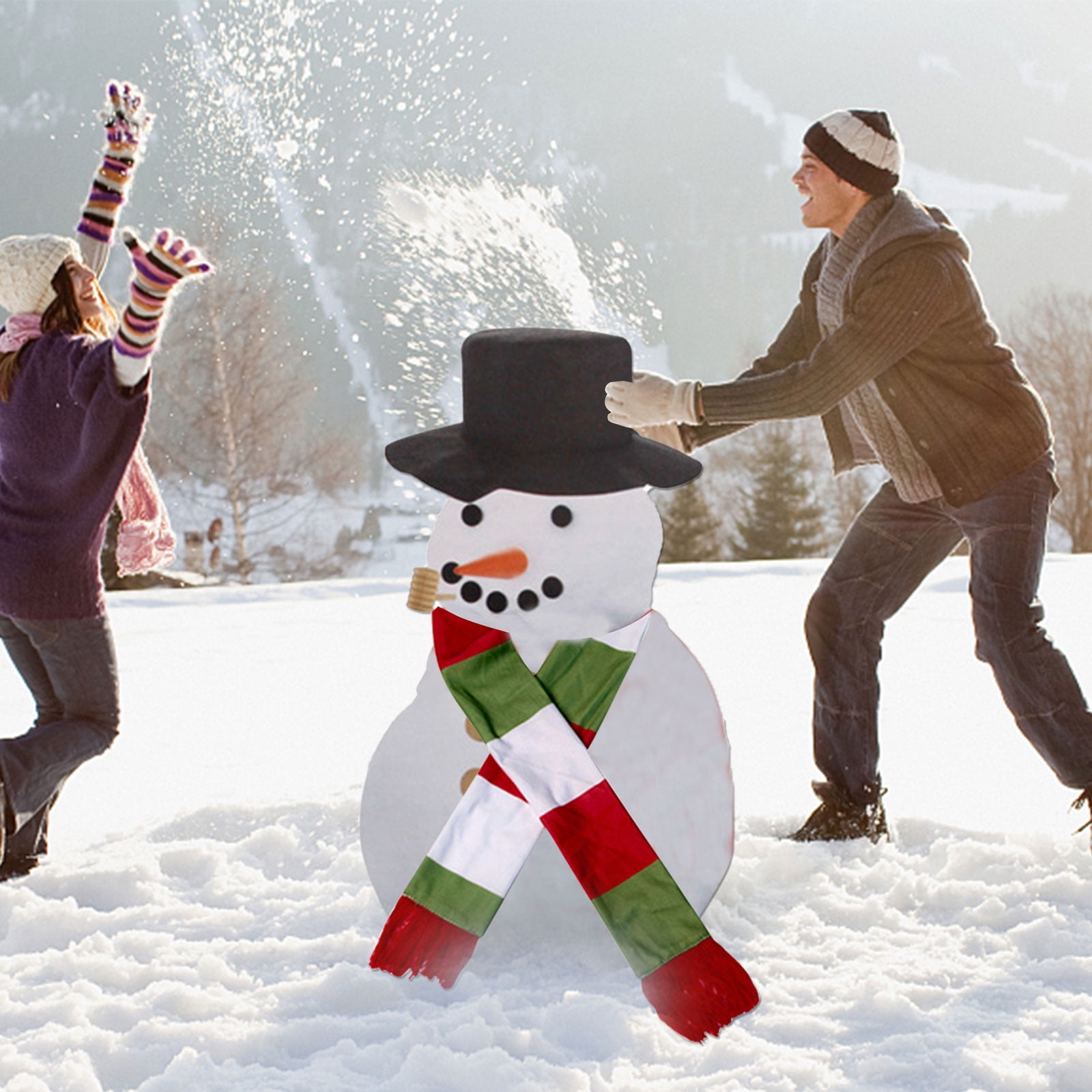 Click here for Usrhha Wooden Snowman Decorations Set 13pcs With H... prices