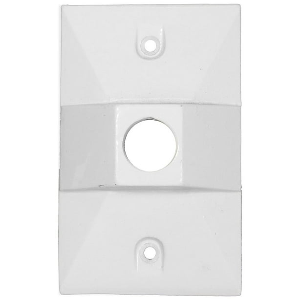 Red Dot Red Dot S201WHE Weatherproof Rectangular Outlet Cover, White ...