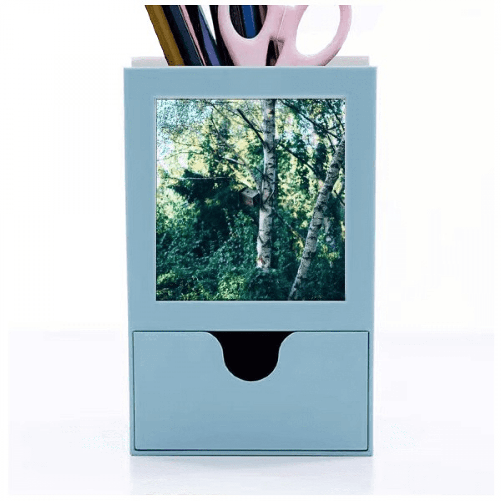 Green Forestry Science Nature Scenery Desk Supplies Organizer Pen ...