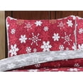 Snowflakes Red/Grey 3-piece Quilt Set Full/Queen - Walmart.com