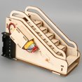 Assembly Wooden 3D Escalator Model Toy For Educational STEM Project ...