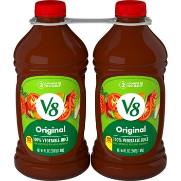 V8 Original 100% Vegetable Juice, 64 fl oz Bottle - Walmart.com