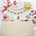TRHOO-Ivory Sequin Tablecloth - 60x120inch Glitter Tablecloth Rectangle ...