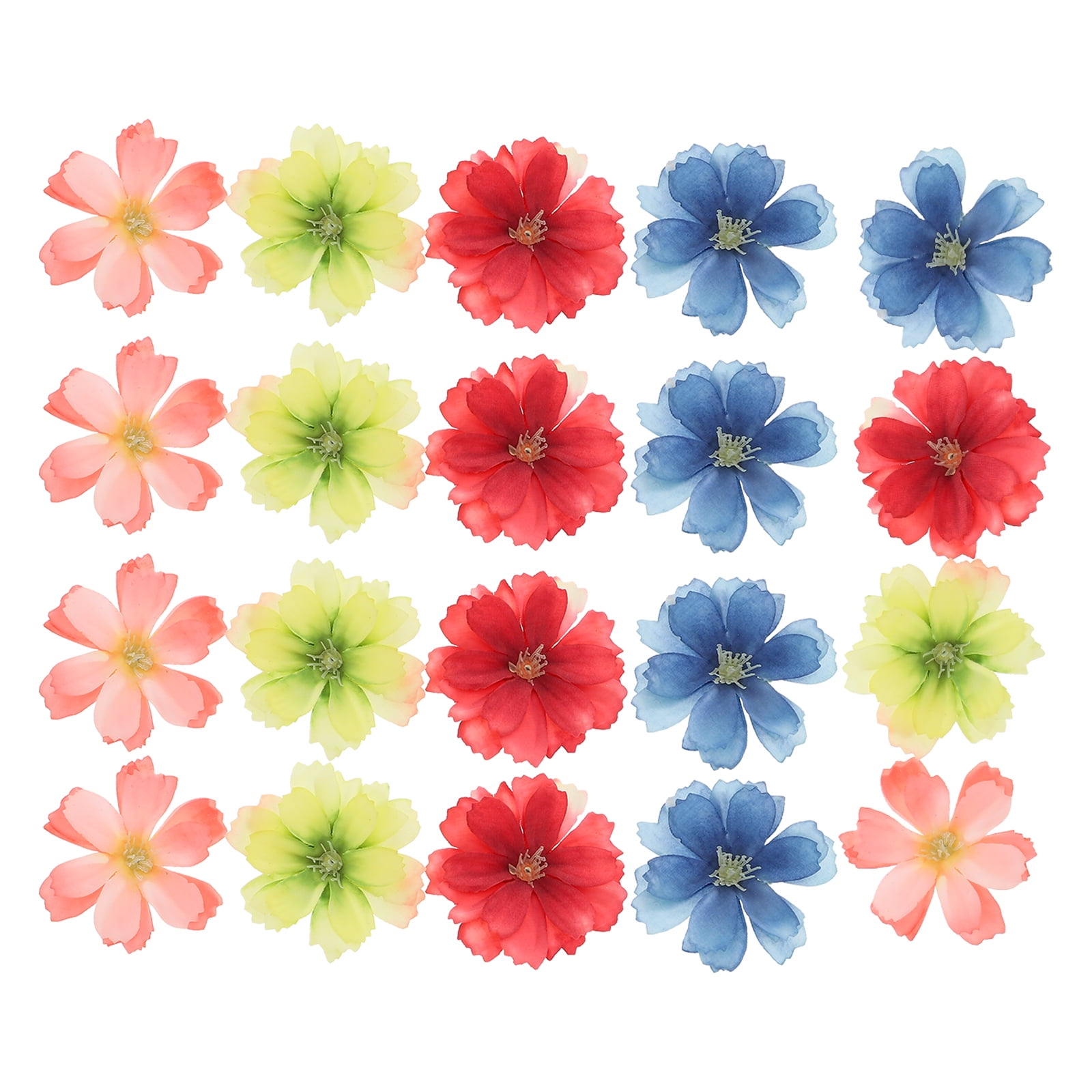 Frcolor Flower Heads Flowers Artificial Cherry Fake Petals Silk Blossom ...