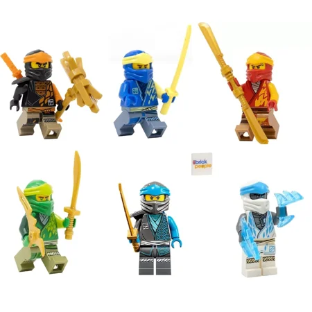 LEGO Ninjago : Ensemble Combo LEGO Ninjago : 6 Figurines Ninja de Base ...