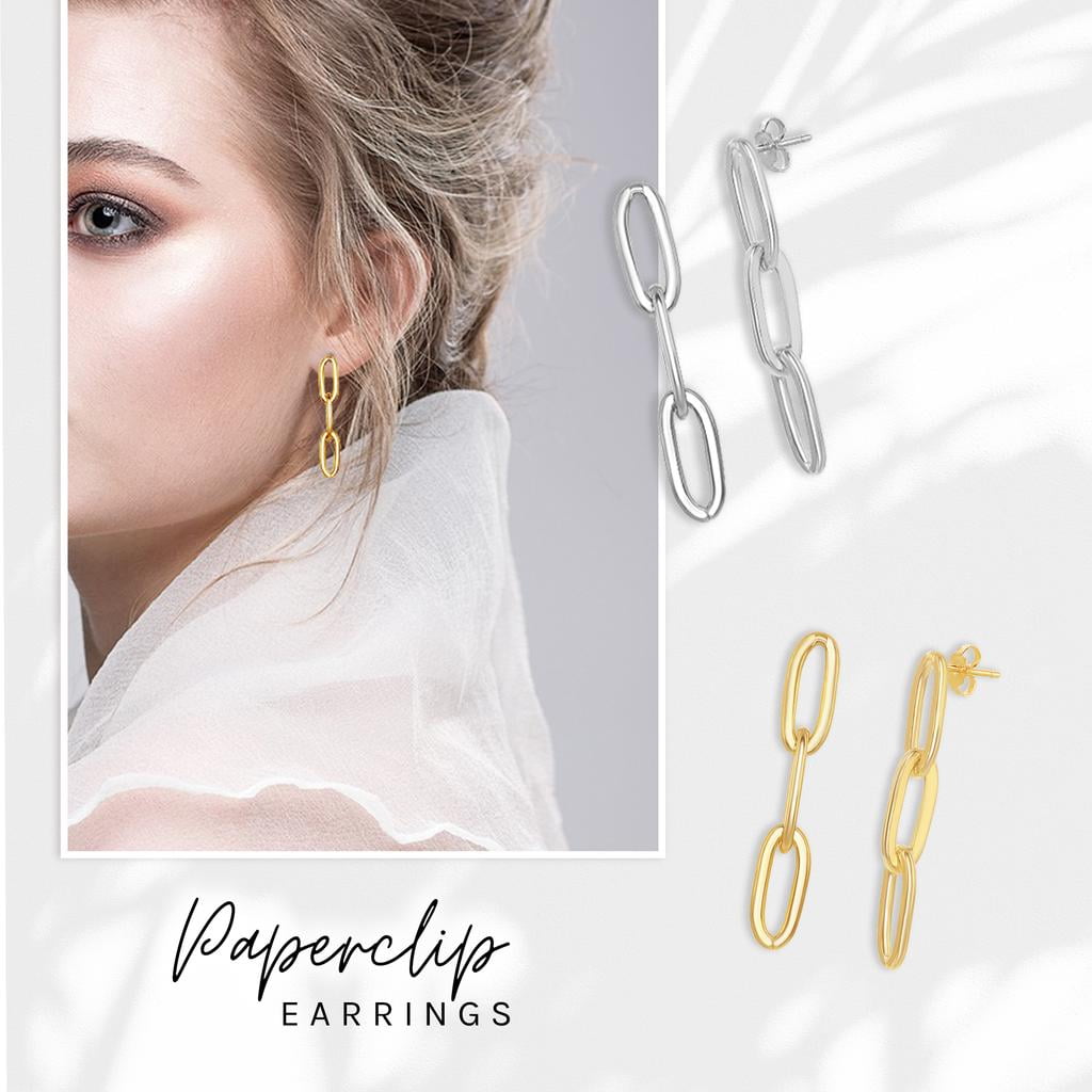 Paper Clip Earrings