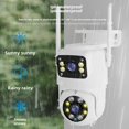 4MP WiFi Camera, 128G, Dual Screen, 1080P Color Night Vision, 350° PTZ ...