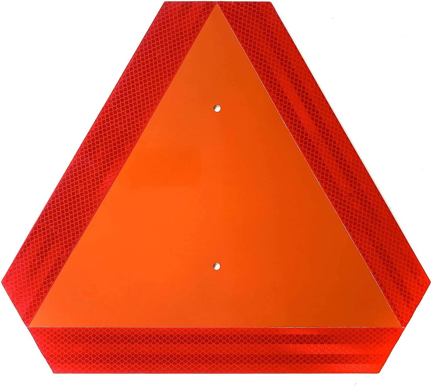 2 Pack Slow Moving Vehicle Sign, Plastic, Farm Triangle Safety Sign ...