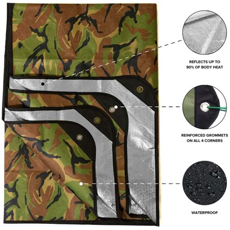 Arcturus Heavy Duty Survival Blanket - Insulated Thermal Reflective ...