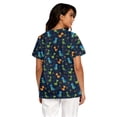 Binienty Cute Cartoon Dinosaur Print Nurse Working Uniform Short Sleeve ...