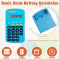 18 Pack Pocket Size Mini Calculator, Solar Battery Dual Power, 8 Digit Display Basic Calculator ...