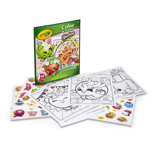 Crayola Shopkins Color/Sticker Book - Walmart.com