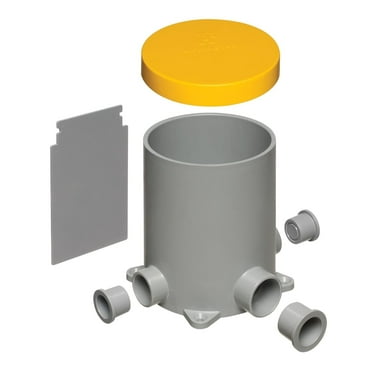 Hubbell Raco 6239NI Nickel Plated Concealed Receptacle Floor Box Kit ...