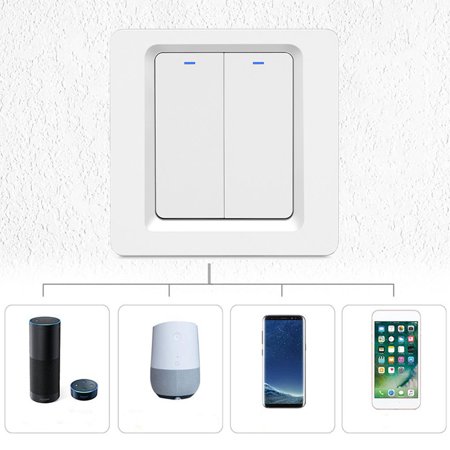 Push Button Switch Lightweight Wireless Voice Control Two Three Gangs ...