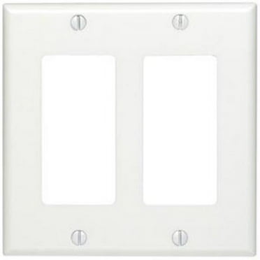 Big-A - 2 Port Decora Wall Plate 1-Gang Keystone Decora Insert, Jack ...