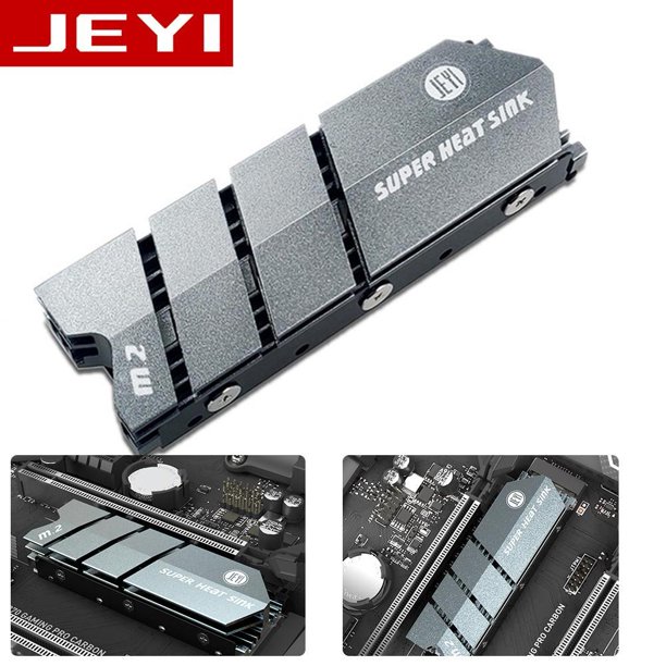 jinnoda ColdFish-Gray M.2 NVME SSD Heatsink Computer Cooling Thermal ...
