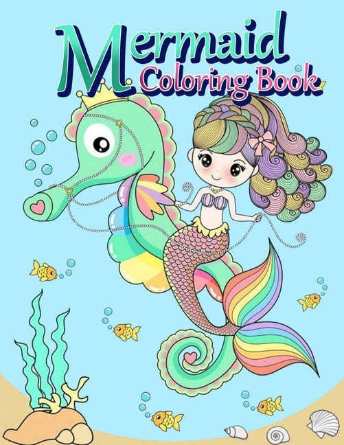 Mermaid Coloring Book: Mermaids -Coloring Book For Girls - More Than 35 ...