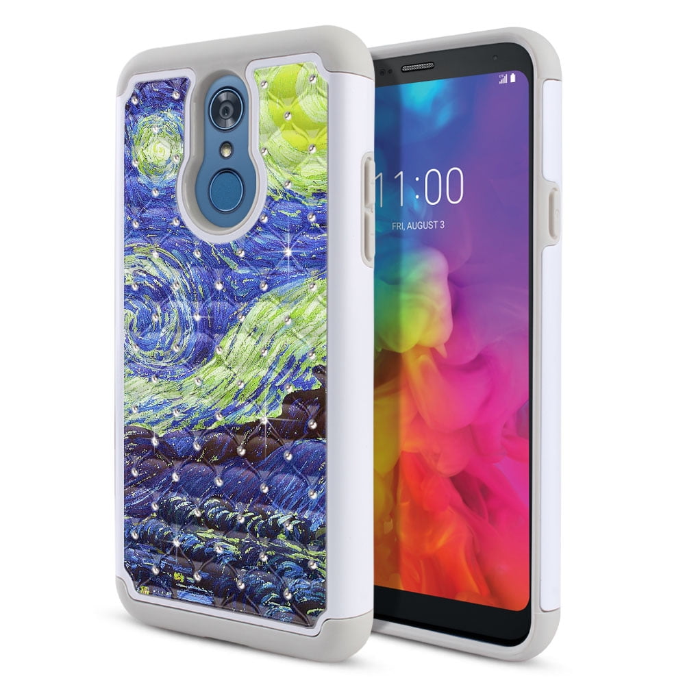 FINCIBO Hybrid Bling Sparkle Cover Case for LG Q7/Q7+/Q7 Alpha, The ...
