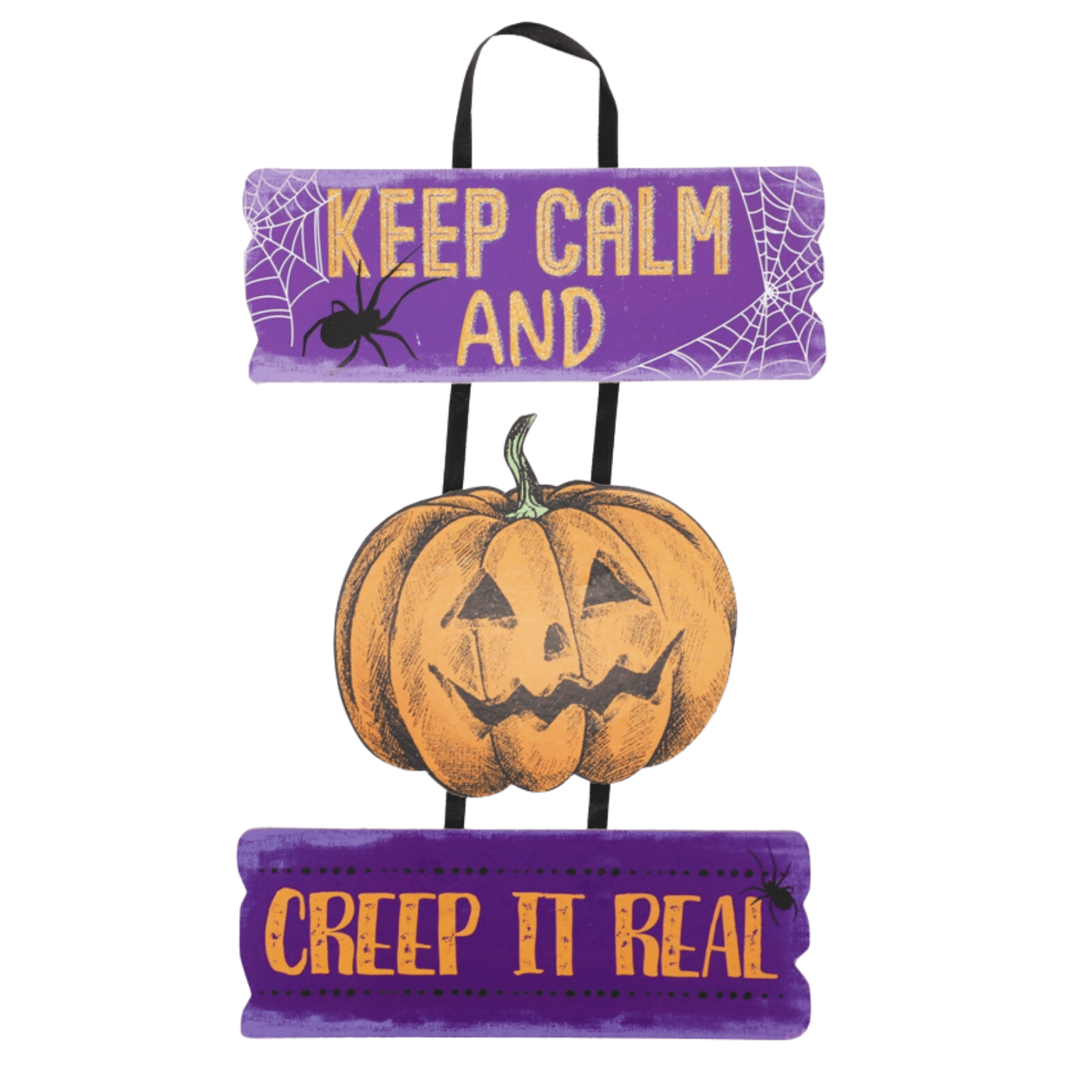 Halloween Wall Sign, Jack O Lantern Wooden Hanging Decor for Home Front ...