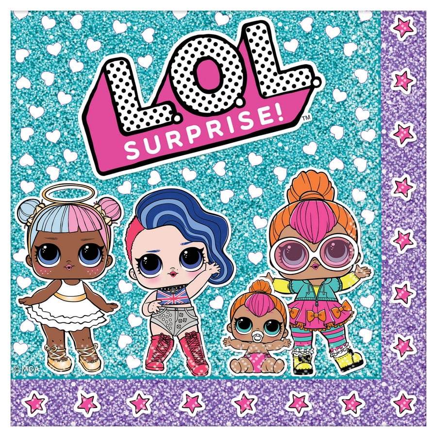LOL Surprise! Lunch Napkins (16ct) - Walmart.com