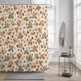 Cute Squirrels Shower Curtain for Bathroom, Fall Joyful Wildlife Oak ...