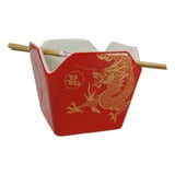 Oriental Longwei Dragon King Takeout To Go Box Serving Bowl With ...