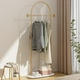 Clothing Rack with Marble Base, Modern Coat Racks Freestanding with 2 ...