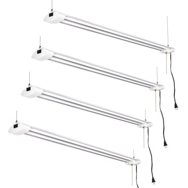 Hyper Tough 4 ft 5000 Lumen LED Shop Light, White, 2-Pack - Walmart.com