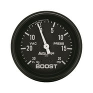 Auto Meter 2348 2IN 3 Gauge Cosnole, Oil/ Water/Volt, Mech, Black Fits ...