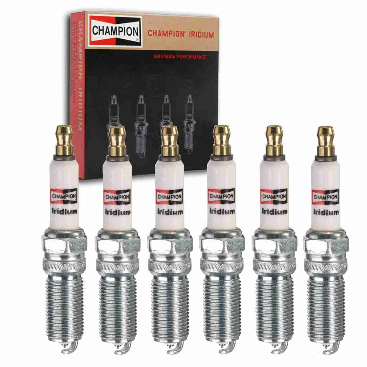6 pc Champion Iridium Spark Plugs compatible with Ford F-150 2.7L 3.5L ...