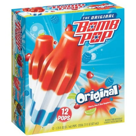 Blue Bunny Original Bomb Pops, 12 ct - Walmart.com