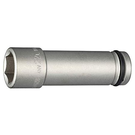 TONE Ultra long socket for impact 4NV-22L100 Insertion angle 12.7mm (1/2") Width across flats ...
