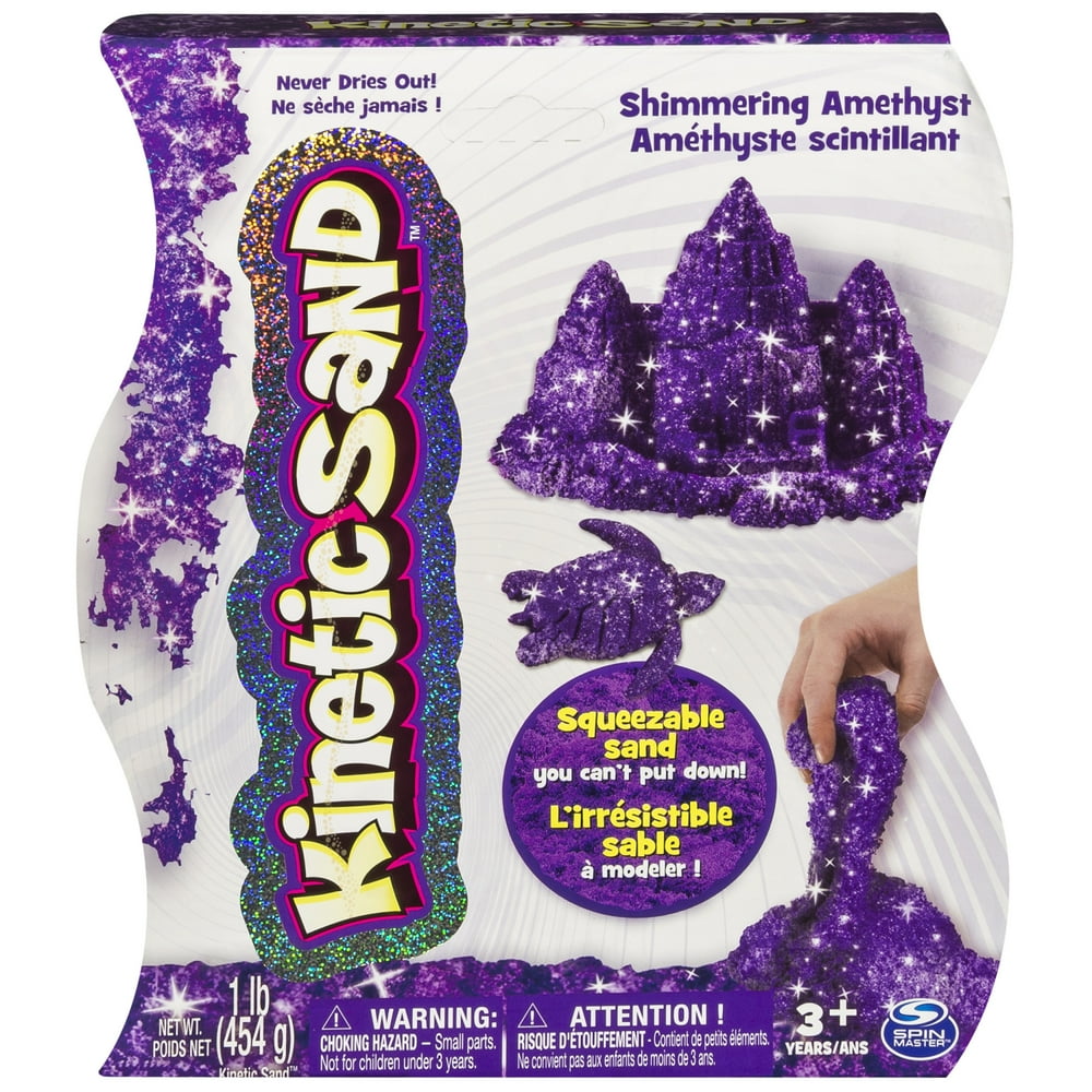 Kinetic Sand, 1lb Shimmering Purple Amethyst Magic Sand for Ages 3 and ...