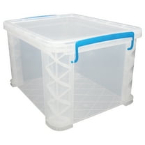 Advantus Legal/Letter Size File Tote Storage Box with Lid, Plastic ...
