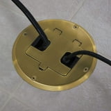 Hubbell-Raco 6239BP Single Gang Floor Kit with Recessed Duplex 15A TR ...