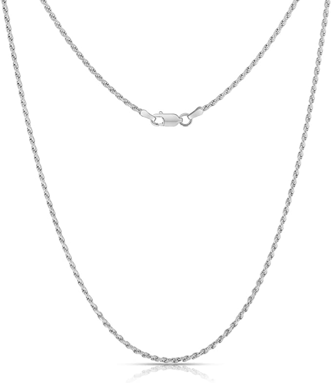 NYC Sterling Silver Necklace Chains, 925 Silver Chain Men and Women 1 ...
