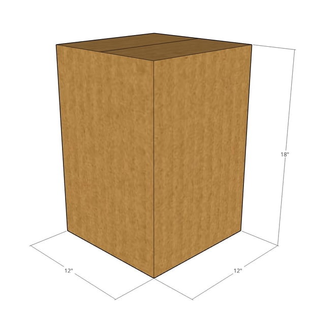 25 - 12x12x18 - 32 ECT New Corrugated Boxes - Walmart.com
