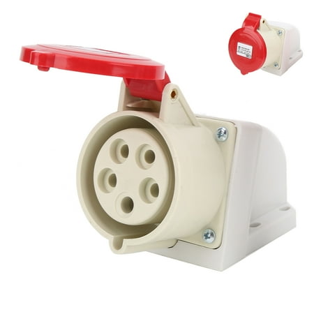 Fyydes Waterproof Socket,32A 5Pin Industrial Socket 3 Phase IP44 ...