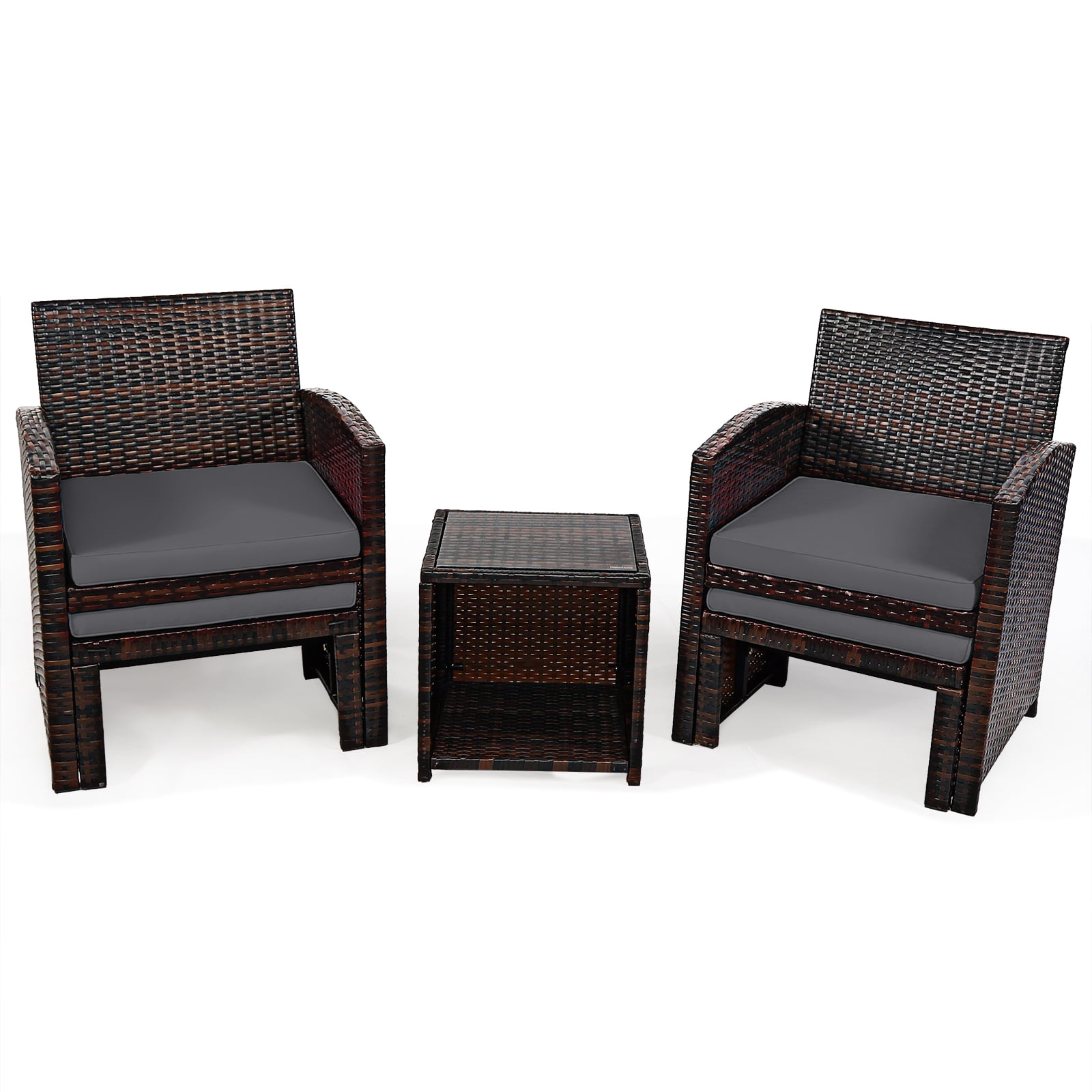 Click here for Patiojoy 5 Pcs Patio Rattan Wicker Furniture Set C... prices