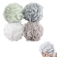 Shower Loofah Bath Sponge Pouf, Large Body Shower Mesh Bathing Shower ...