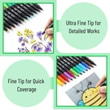 Mr. Pen- Dual Tip Permanent Markers, 12 Pack, Fine & Ultra Fine Tip ...