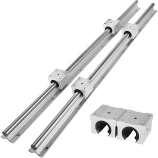 INTSUPERMAI Aluminum Cylindrical Guide Linear Slide Rail Supported ...