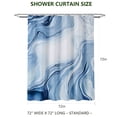 Abstract Blue White Alcohol Ink Ocean Fluid Shower Curtain Luxury ...